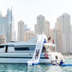 Yacht Ride & Slide, Swim & Snorkel with BBQ Lunch Tickets, Dubai. Best ...