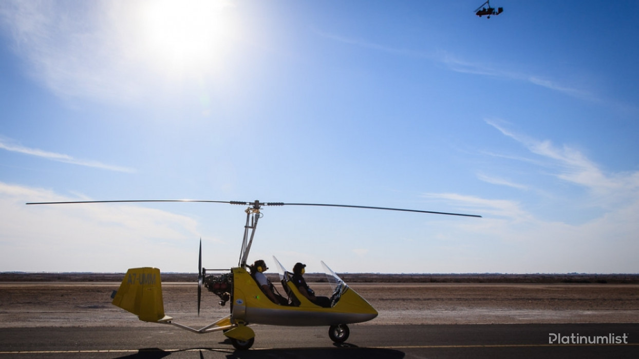 Photos from Flying On a Gyrocopter Around Al Khor in Doha ...