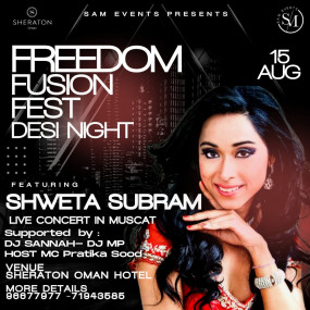 Photos from Shweta Subram (Freedom-Fusion-Fest) with DJ Sanaah & DJ MP & MC Pratika in Muscat in ...