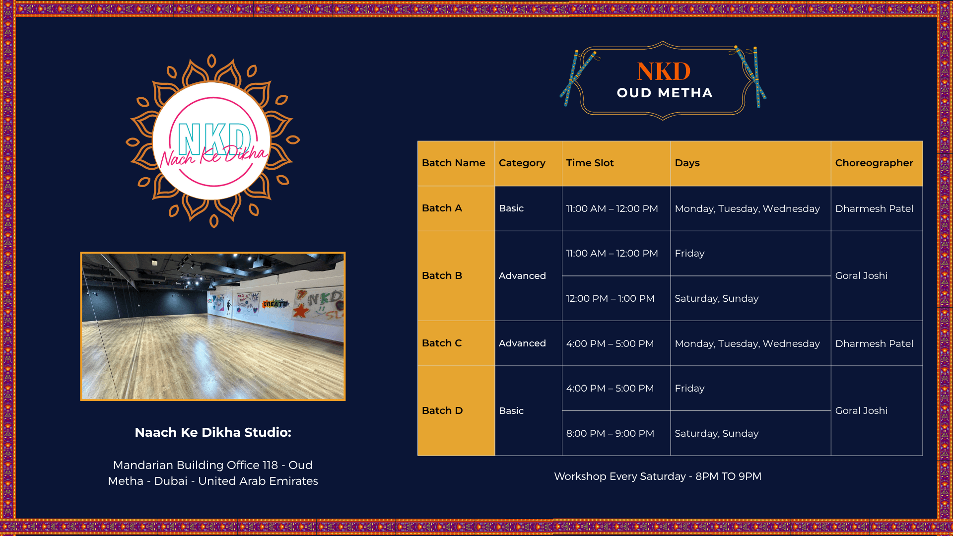 Garba Classes x NKD Studio in Dubai in Dubai: Gallery Photo 3xvkmm ...