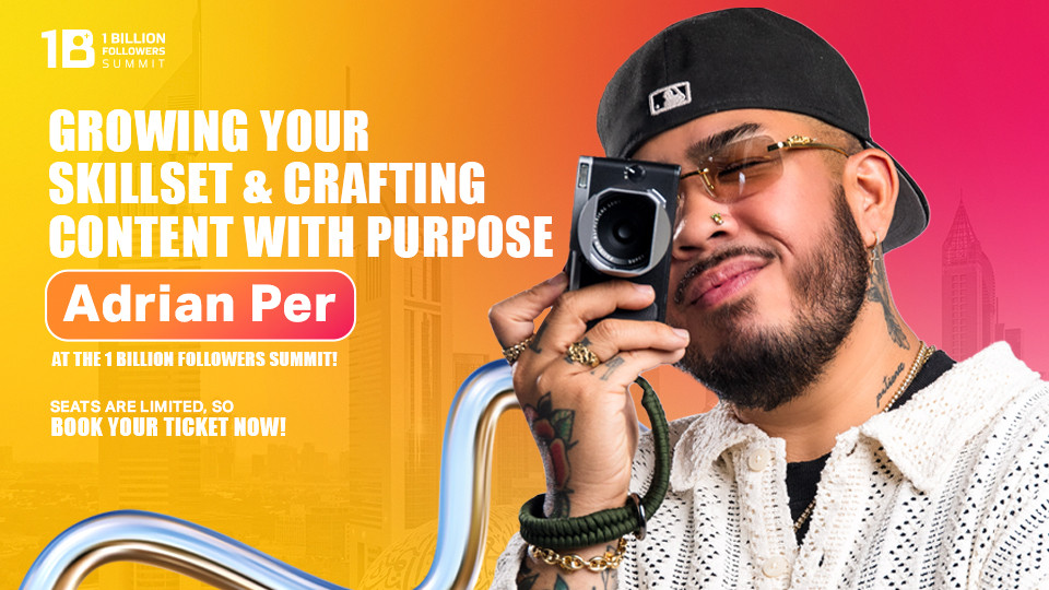 1 Billion Followers Summit - Adrian Per in Dubai tickets, 2025 Business ...