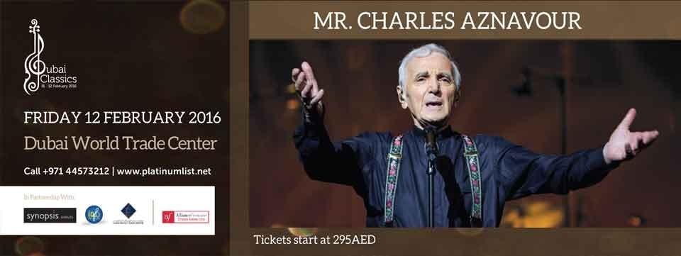 Mr. Charles Aznavour at the Dubai Classics - Platinumlist.net