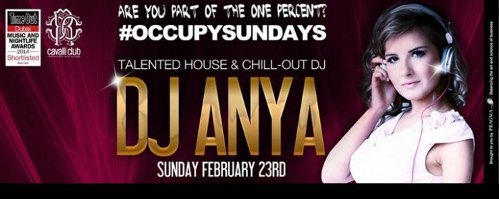Occupy Sundays with DJ Anya - Platinumlist.net