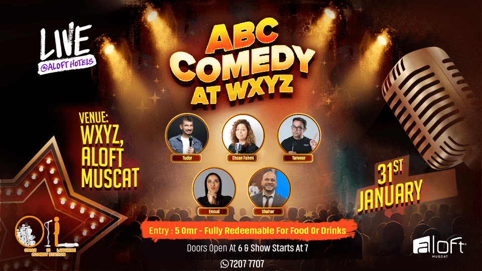 Tickets to ABC Comedy At WXYZ, Oman - Platinumlist.net