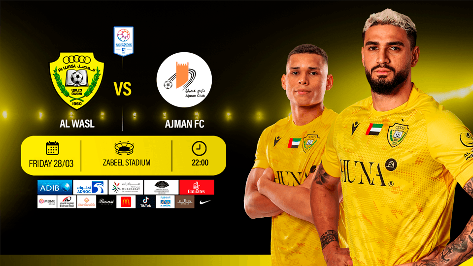 Al Wasl FC vs Ajman FC in Dubai tickets, 2025 Football Match ...