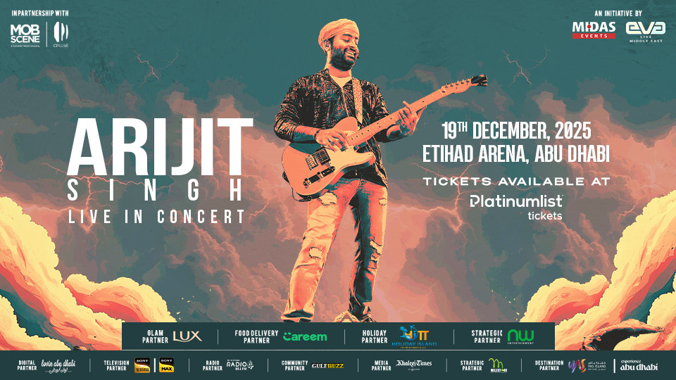 Arijit Singh Live in Concert at Etihad Arena in Abu Dhabi Tickets, 2025 ...