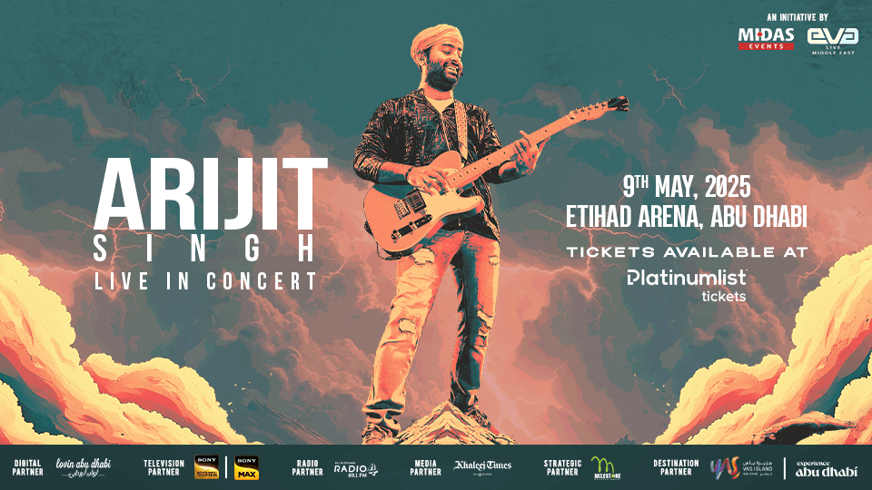 Arijit Singh 2025 United Arab Emirates - Aticket | Buy tickets