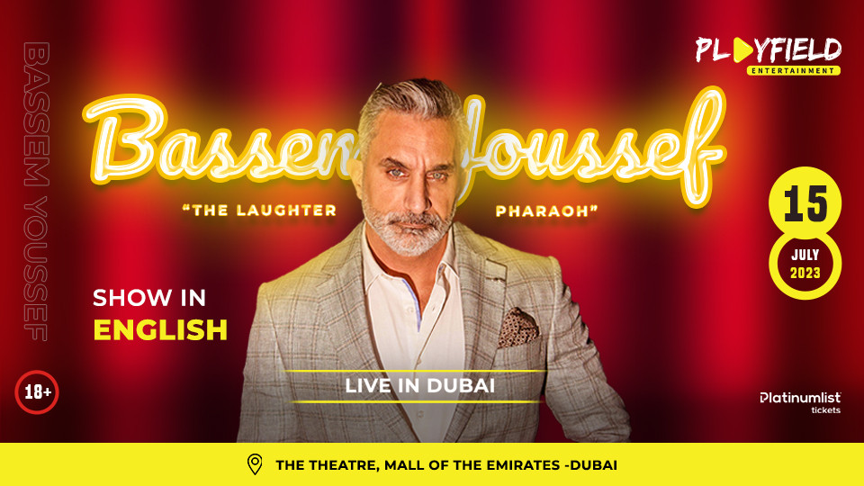Bassem Youssef in Dubai Tickets, 2023 Comedy Show - Platinumlist.net