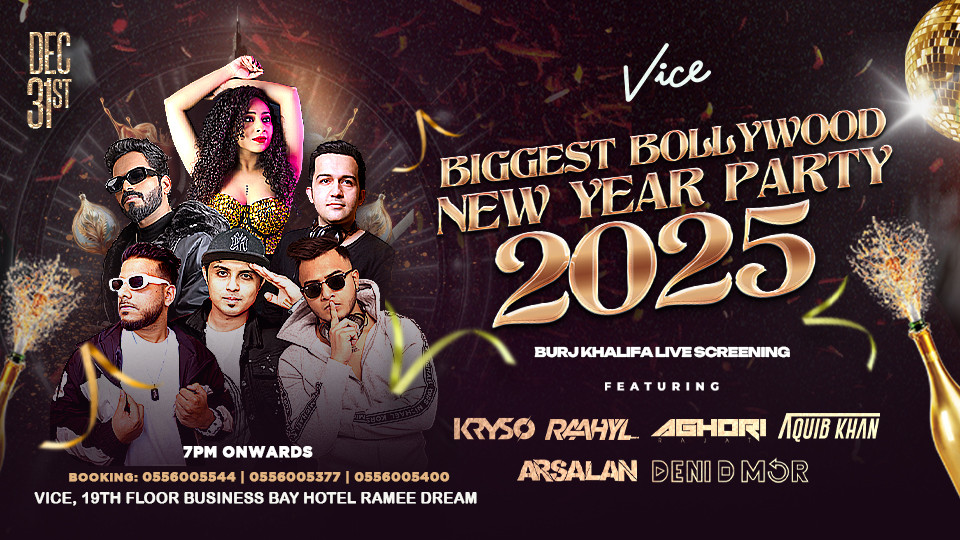 Biggest Bollywood New Year Party at Vice, Dubai - Platinumlist.net