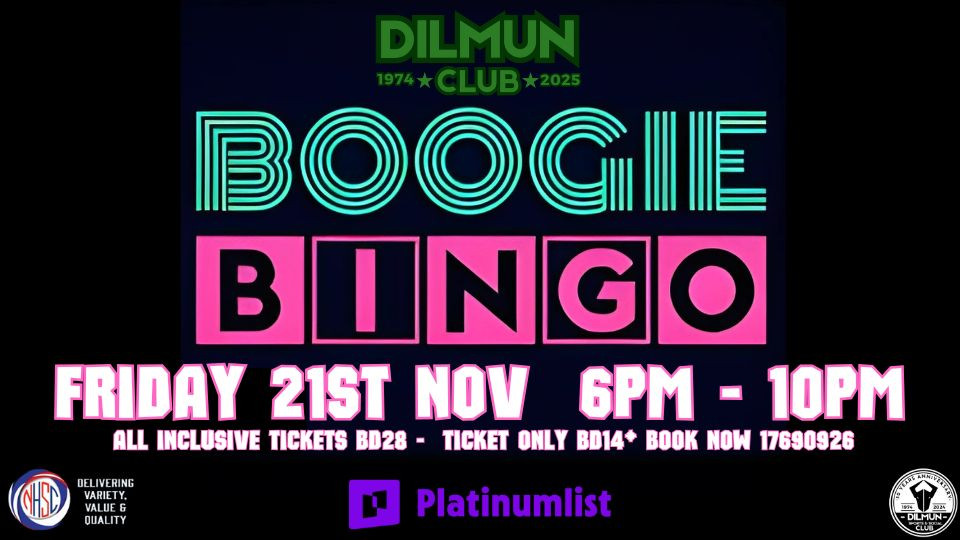 Tickets to Boogie Bingo at Dilmun Club, Bahrain - Platinumlist.net