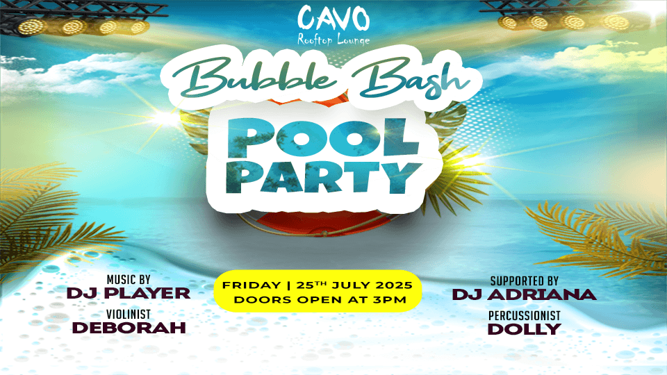 Bubble Bash Pool Party at Cavo Rooftop Bahrain in Manama Tickets, 2025 ...
