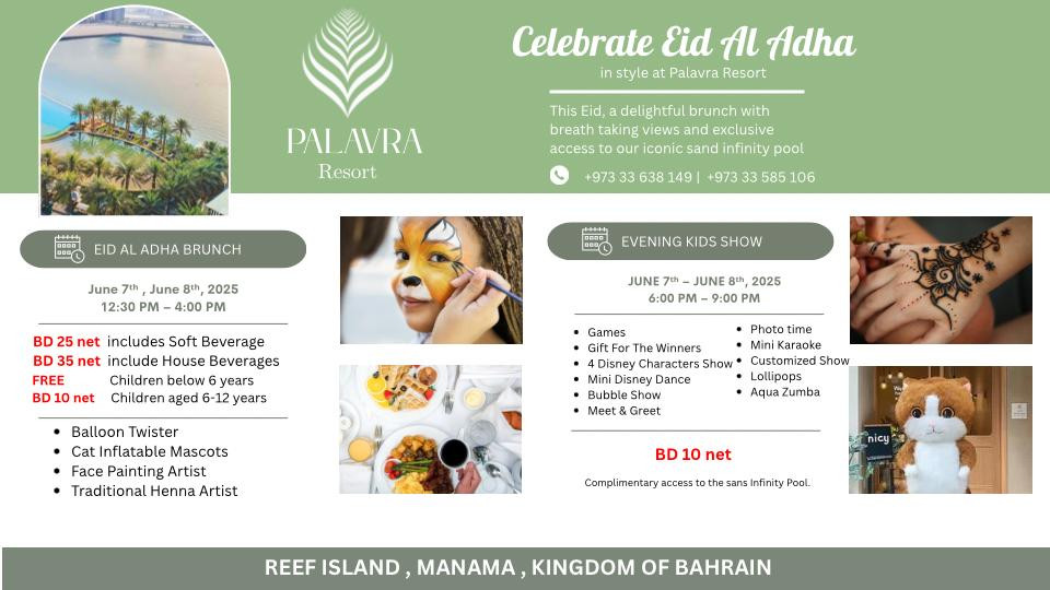 Celebrate Eid Al Adha at Palavra Resort - Platinumlist.net
