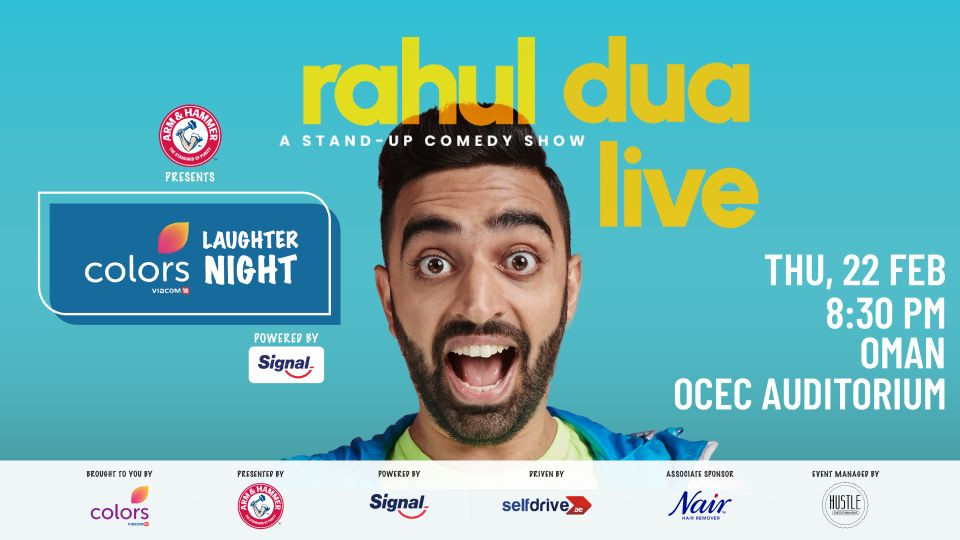 Tickets to Colors Laughter Night ft. Rahul Dua in Muscat - Platinumlist.net
