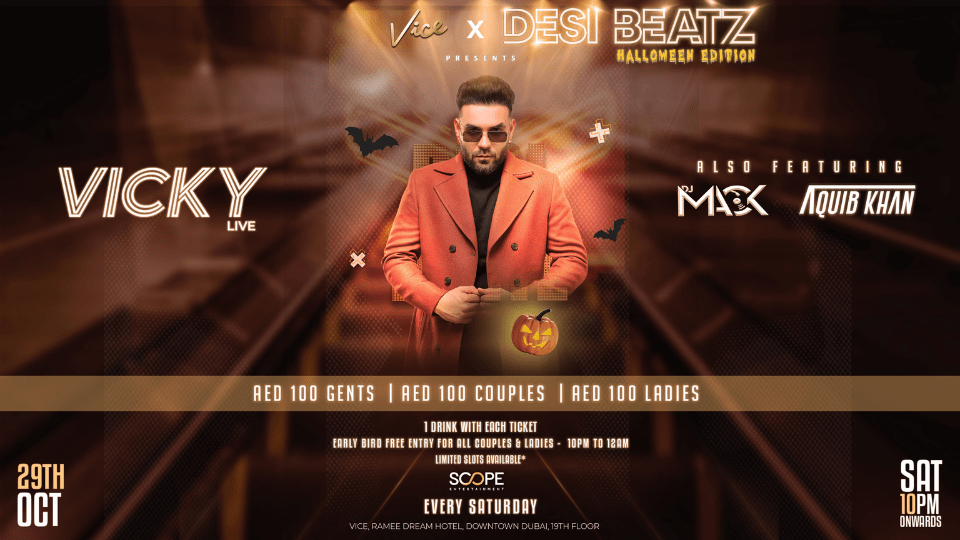 Desi Beatz Presents: Vicky at Vice - Platinumlist.net