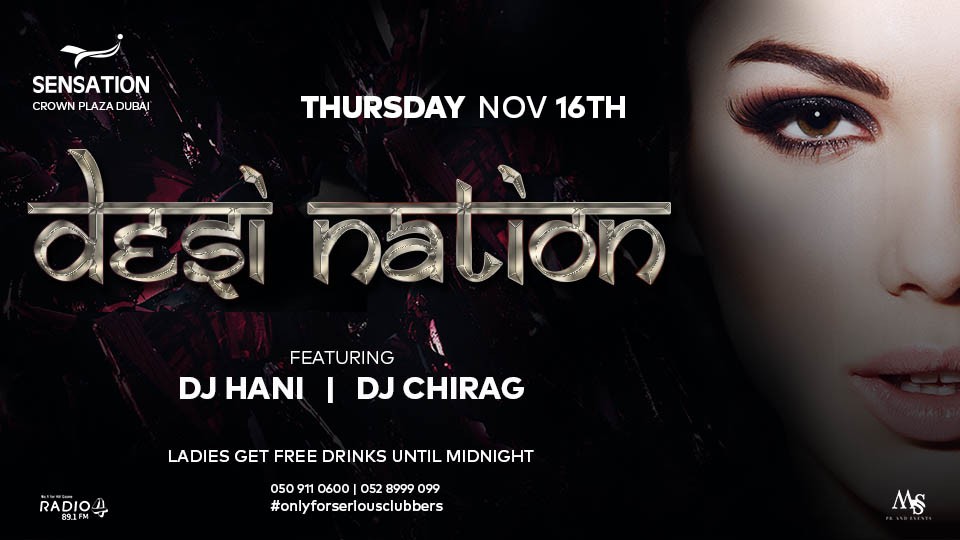 Desi Nation Thursday, Feat. DJ HANI & DJ Chirag - Platinumlist.net