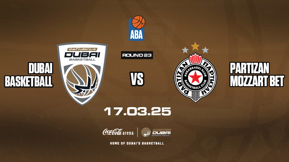 Dubai Basketball vs Partizan Mozzart Bet at Coca-Cola Arena in Dubai ...