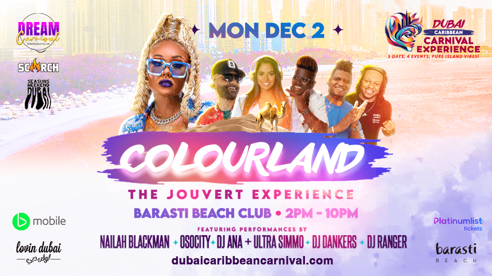 Dubai Caribbean Carnival Presents Colourland Dubai -The Jouvert ...