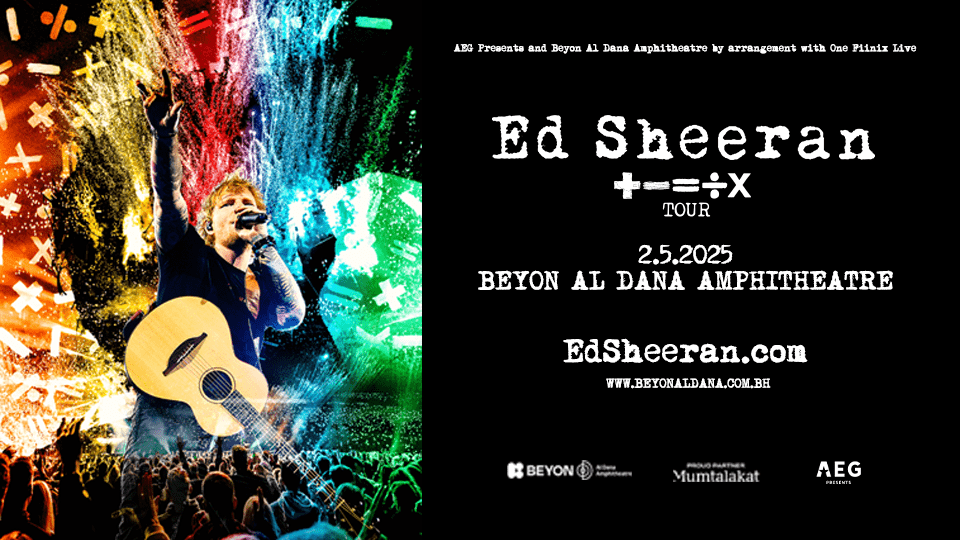 Ed Sheeran at Beyon Al Dana Amphitheatre, Bahrain 2025 Bahrain ...