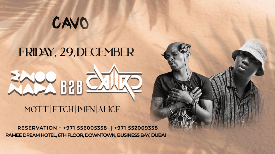 Eden Presents: Caiiro b2b Enoo Napa Performing Live at Cavo, Dubai ...