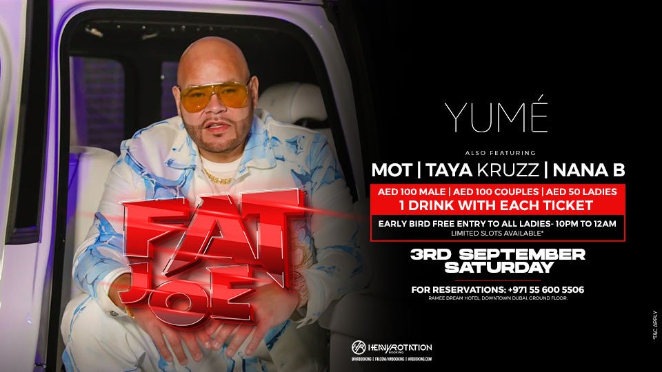 Fat Joe Live in Dubai Tickets, 2022 Party - Platinumlist.net
