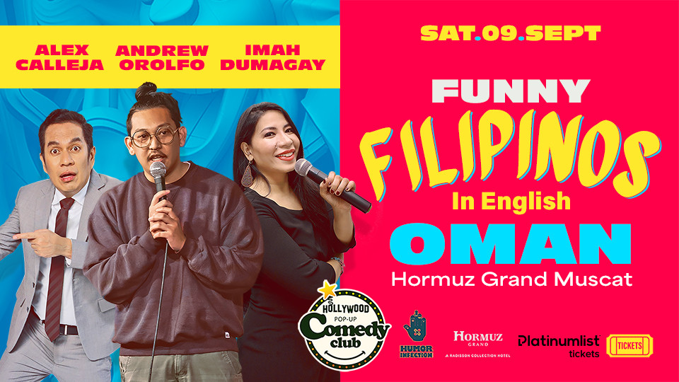 Funny Filipinos: Alex Calleja, Imah Dumagay and Andrew Orolfo in Oman ...