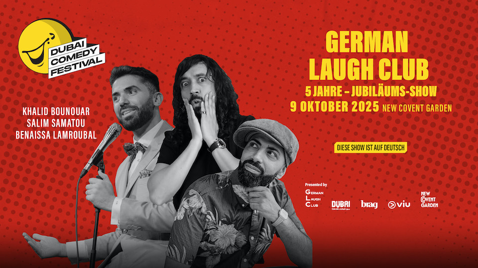 German Laugh Club 5-Year Anniversary Live in Dubai Tickets, 2025 Comedy ...