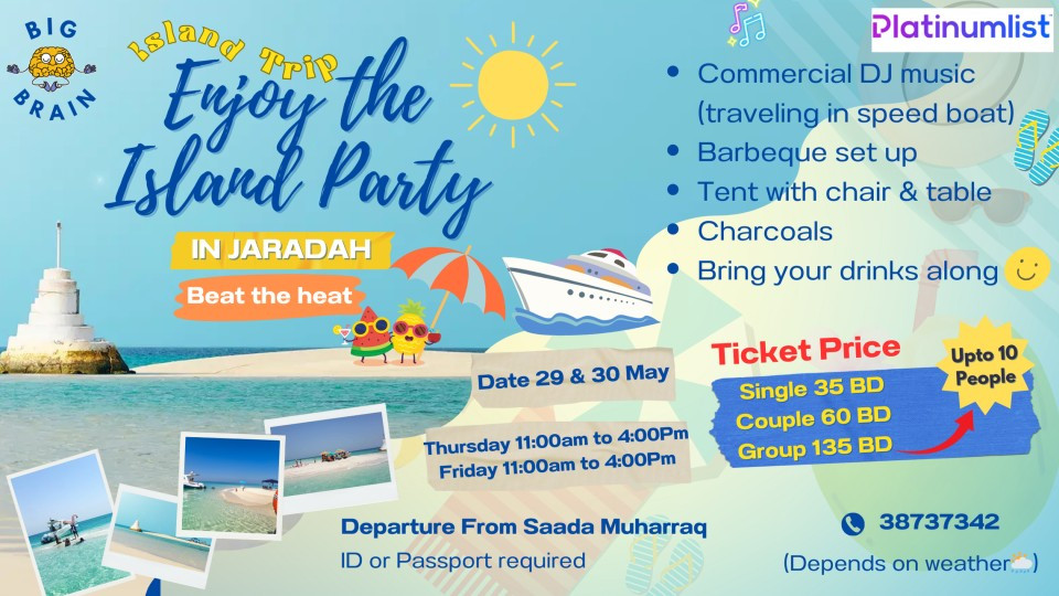 Island Trip - Enjoy the Island Party in Jaradah Tickets, 2025 ...