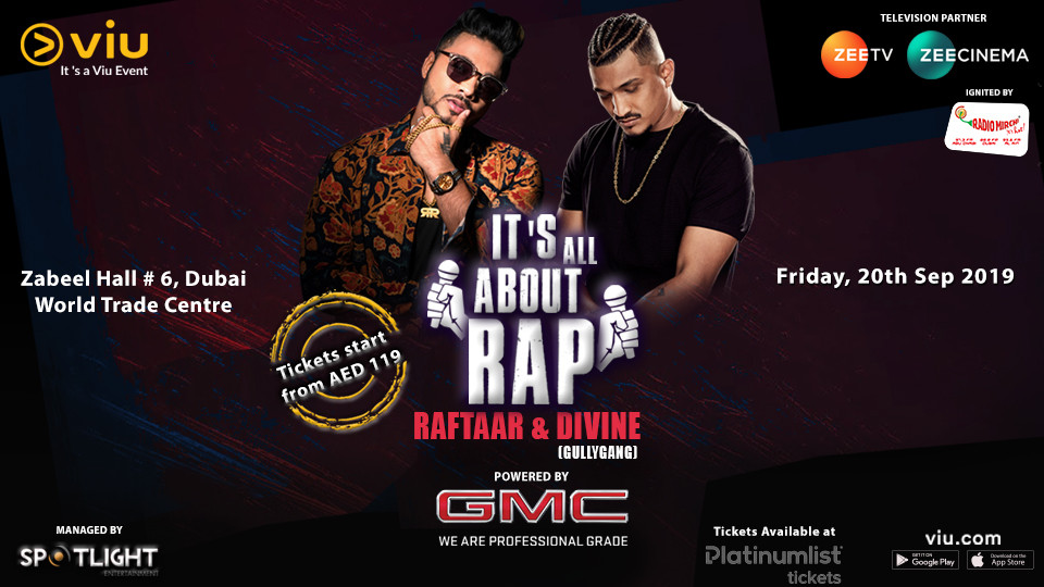 Its All about Rap presents Raftaar & Divine - Platinumlist.net