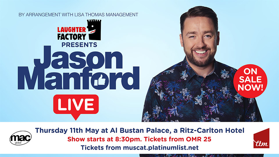 Jason Manford Live in Muscat Tickets, 2023 Comedy Show - Platinumlist.net