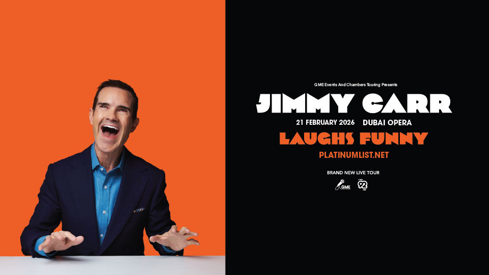 Jimmy Carr 'Laughs Funny' Dubai Opera'da Canlı - DubaiThingsToDo