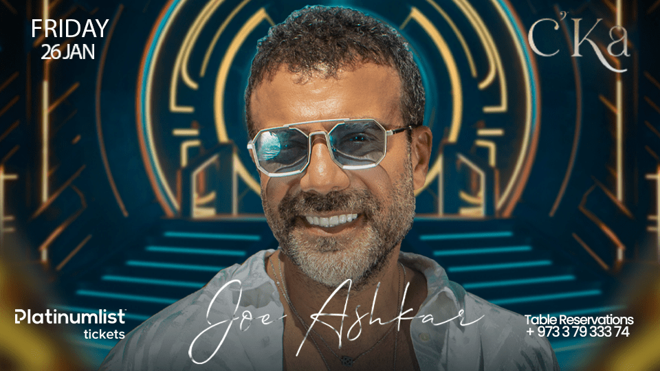 Joe Ashkar in Bahrain Tickets, 2024 Live Performance - Platinumlist.net