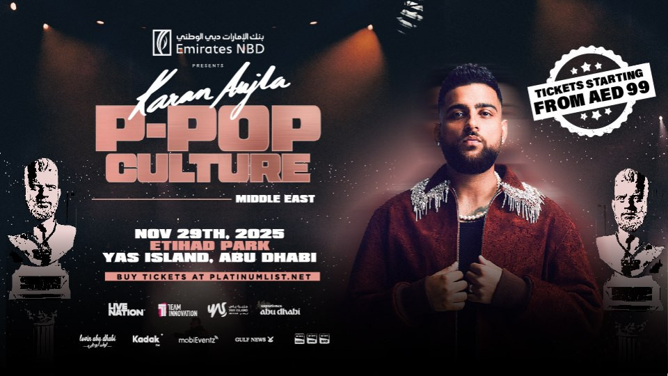 Karan Aujla P-Pop Culture Tour Live in Abu Dhabi Tickets, Live Concert ...