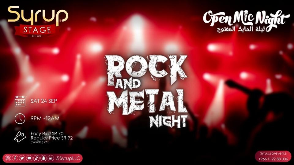Rock & Metal Night in Riyadh Tickets, 2022 Night Event - Platinumlist.net