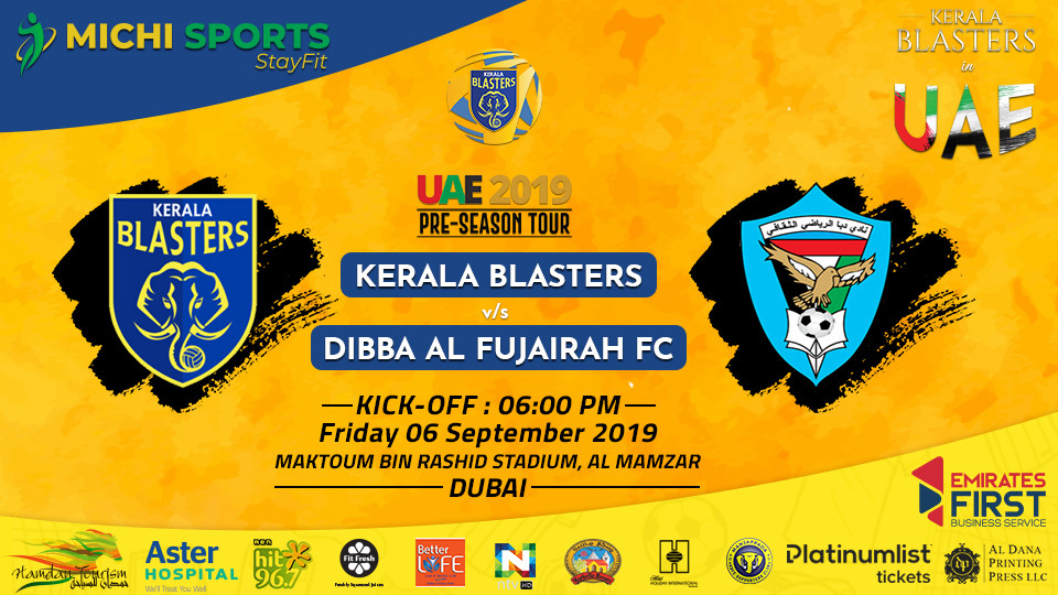 Kerala Blasters FC vs Dibba Al Fujairah FC - Platinumlist.net