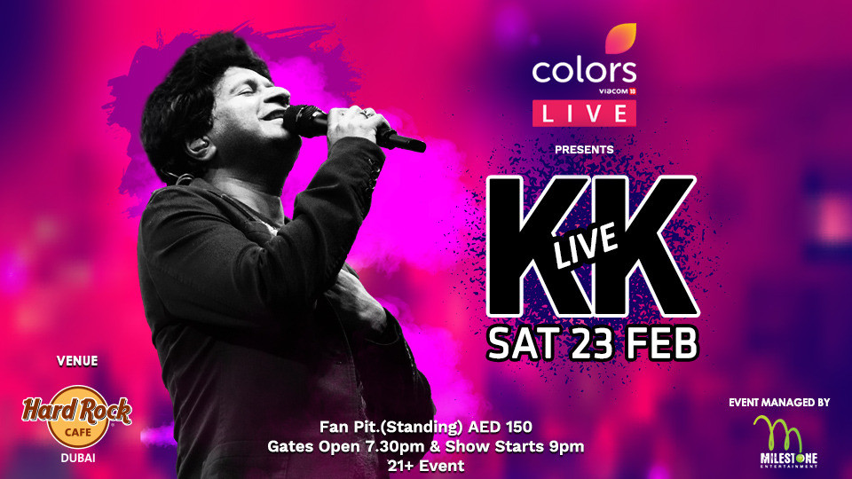 KK Live in Dubai - It's a Colors Live Event - Platinumlist.net