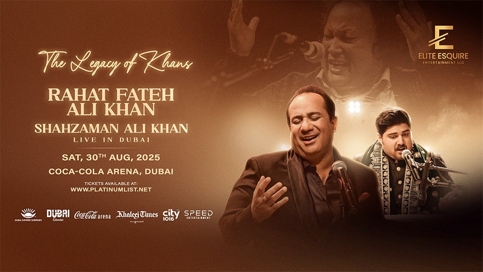 Legacy of the Khans - Ustad Rahat Fateh Ali Khan and Shazman Ali Khan in Dubai Tickets, 2025 ...