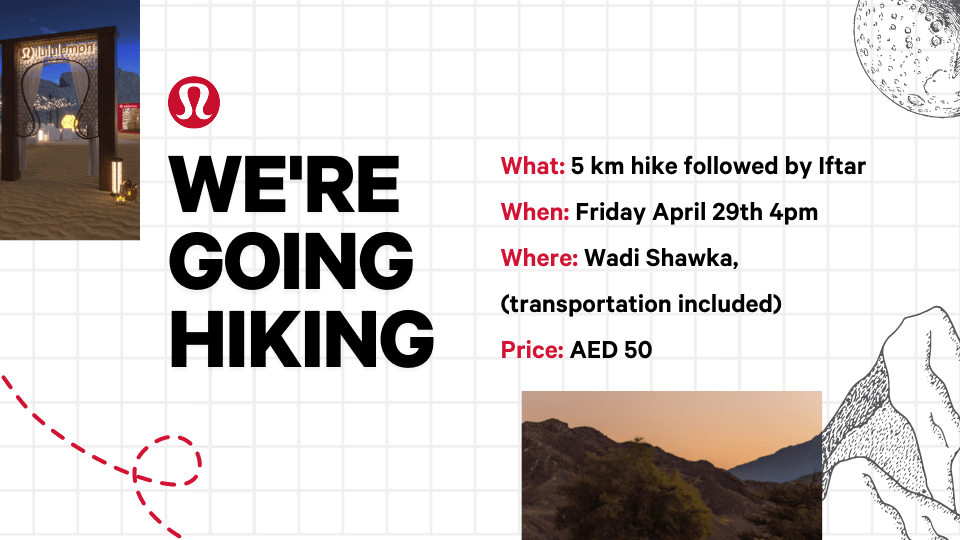 lululemon Hike and Iftar Event in RAK Tickets, 2022 Ramadan Special ...