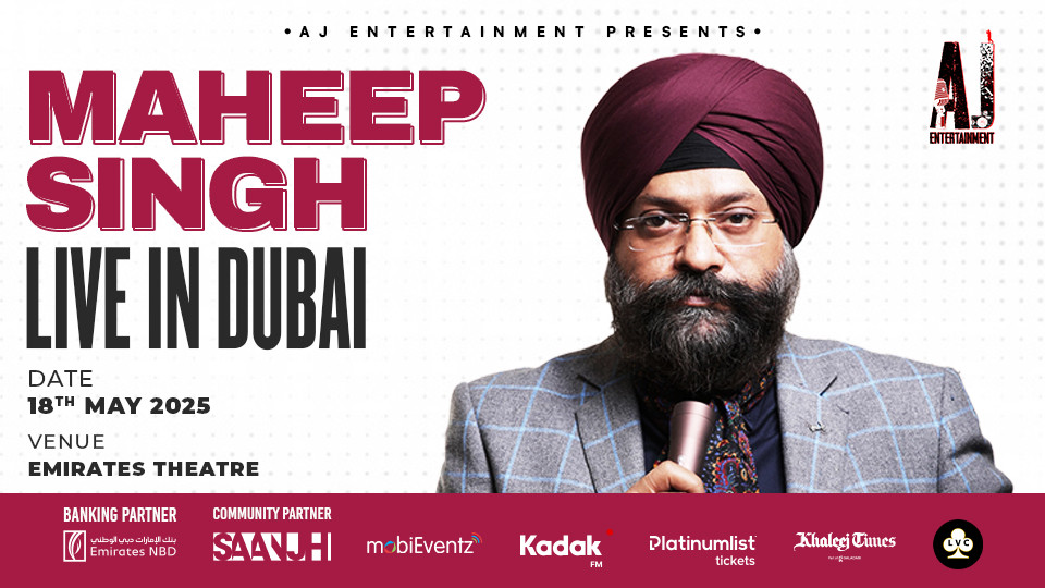 Maheep Singh Live in Dubai Tickets, 2025 Stand Up Comedy Show ...