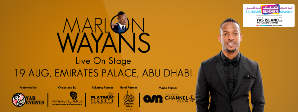 Marlon Wayans Live Stand-up Comedy Show Abu Dhabi 2016 - Platinumlist.net