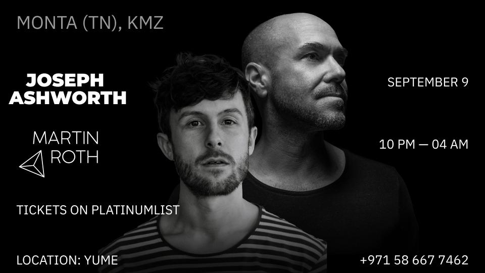 Martin Roth and Joseph Ashworth at Cipher Project in Dubai Tickets ...