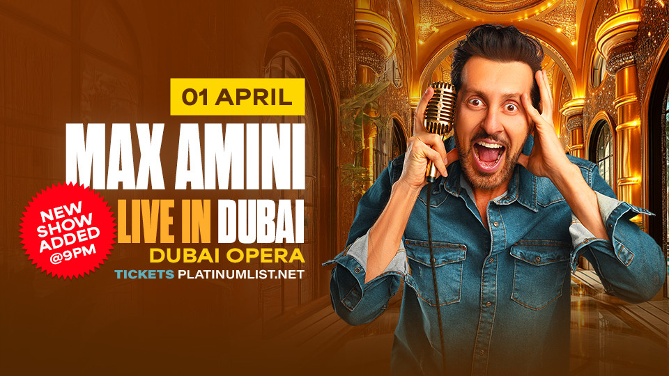 Max Amini - English Comedy Show 2025 at Dubai Opera Tickets ...