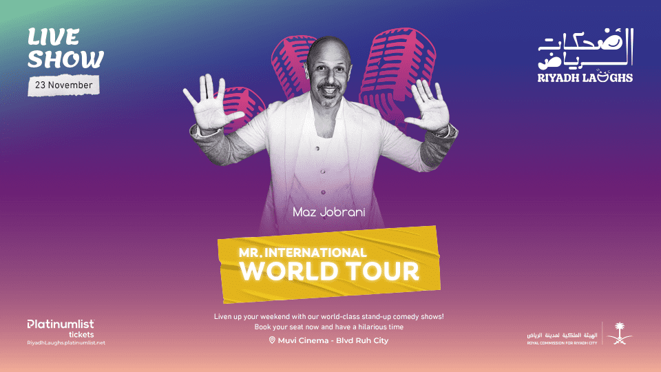 Riyadh laugh (Show 1), 2023 Comedy Show Tickets - Platinumlist.net
