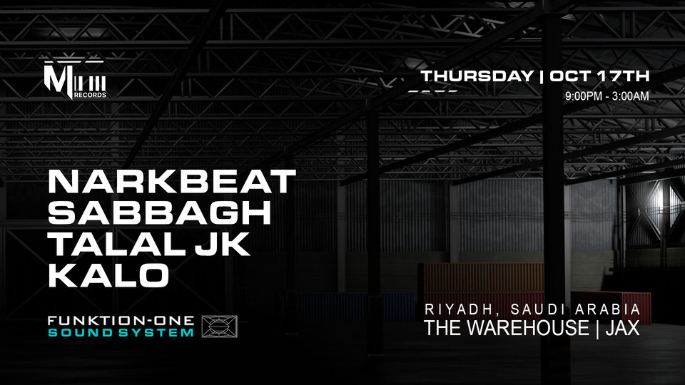 Melotech at The WareHouse in Riyadh Tickets, 2024 Night Party ...