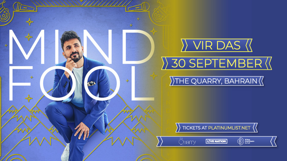 Vir Das: Mind Fool in Bahrain Tickets, 2023 Comedy Show - Platinumlist.net