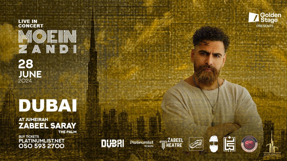 Moein Zandi Concert in Dubai Tickets, 2024 Performing Live - Platinumlist.net