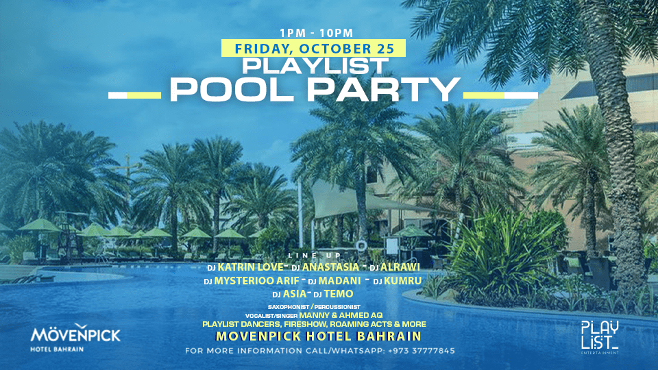 Movenpick Season Closing Pool Party in Manama tickets, 2024 Music Event ...
