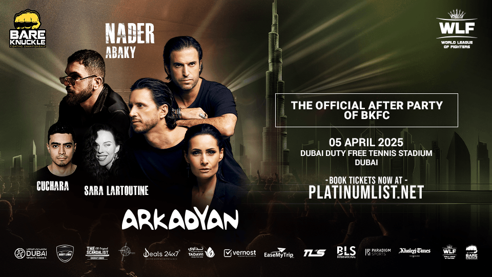 Arkadyan / Nader Abaky Dubai's Favourite DJs at the Official BKFC After Party in Dubai Tickets ...