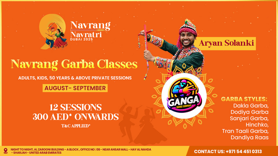 تذاكر لـ Navrang Garba Classes X Ganga Dance Studio - Platinumlist.net