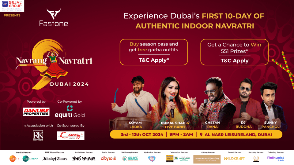 Navrang Navratri - Dubai’s 1st Indoor Navratri Tickets, 2024 Festival ...