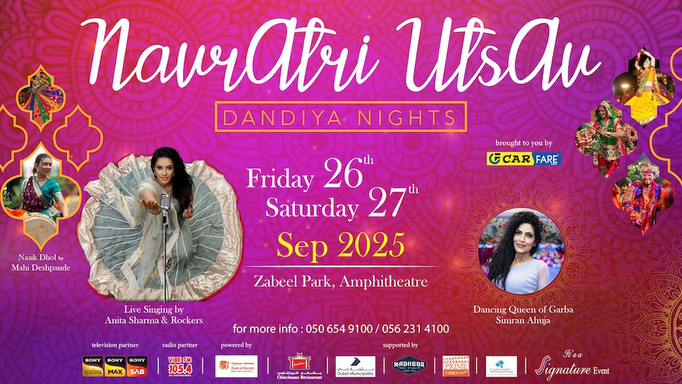 Navratri Utsav - Dandiya Nights 2025 in Dubai Tickets, 2025 Desi Event ...